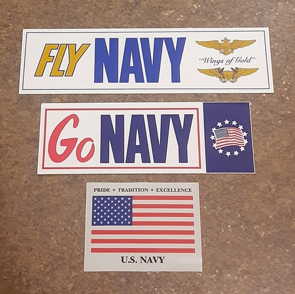 US. NAVY | Other | Us Navy Stickersdecal Lot Of 3 | Poshmark